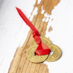FENG SHUI coin set of 3 for luck in an envelope