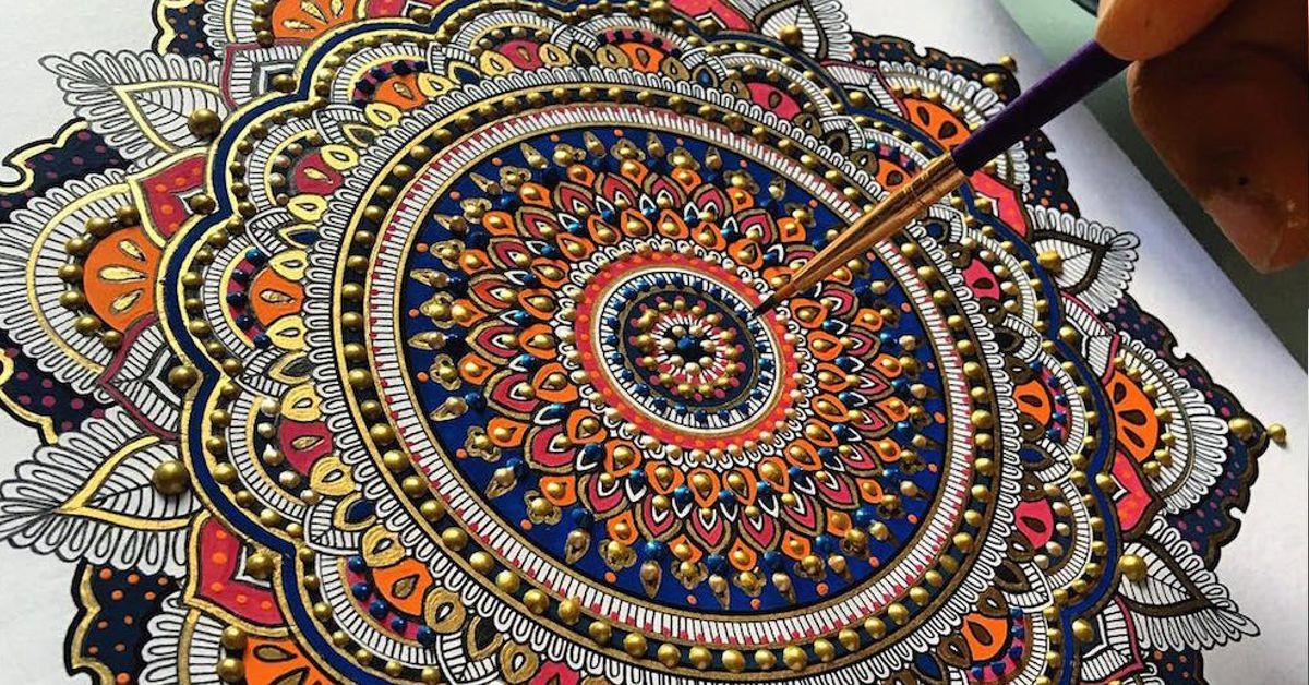 Delavnica risanja mandal